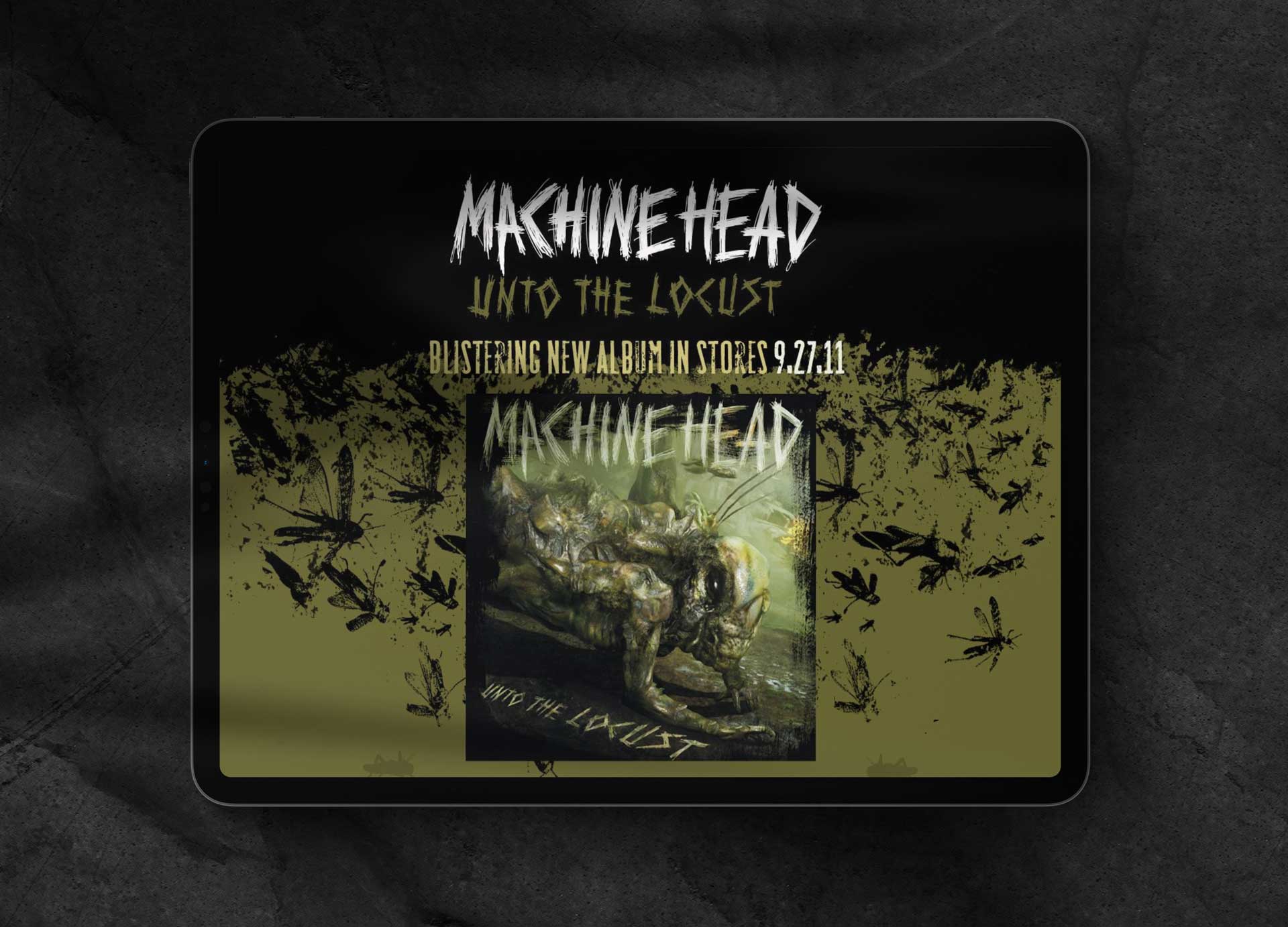 Machine Head - Band Landing Page | Work | frequency.studio | creative ...